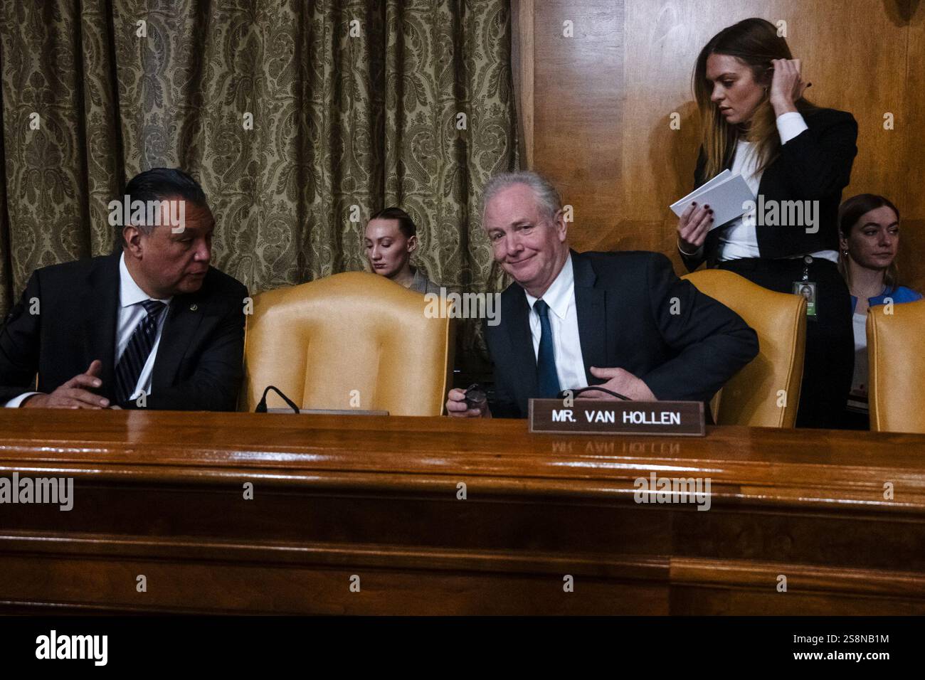 January 23, 2025, Washington Dc, New York, USA: Senator Van Hollen ...