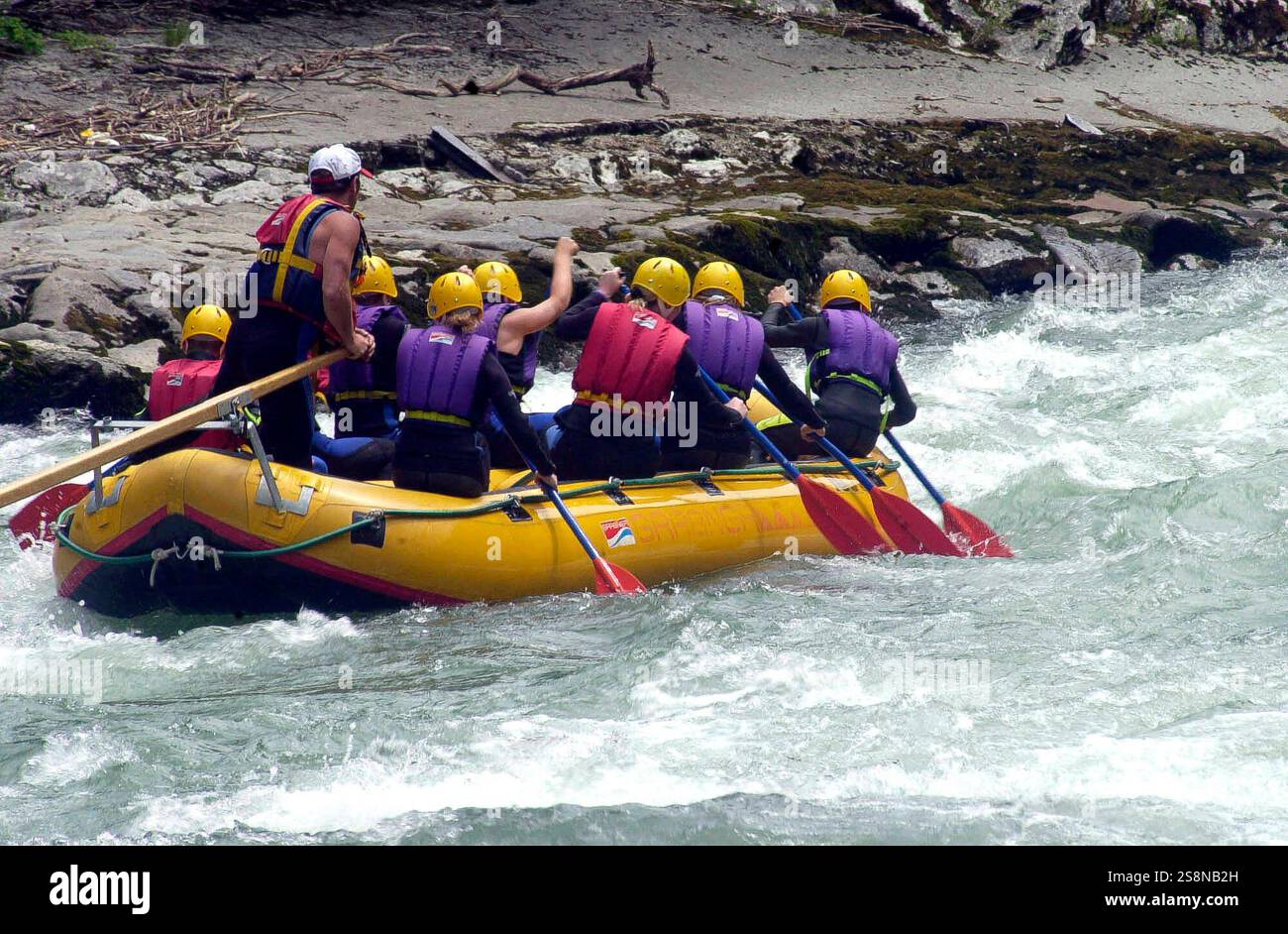 Rafting as a big water sport Rafting as a water sport Stock Photo - Alamy
