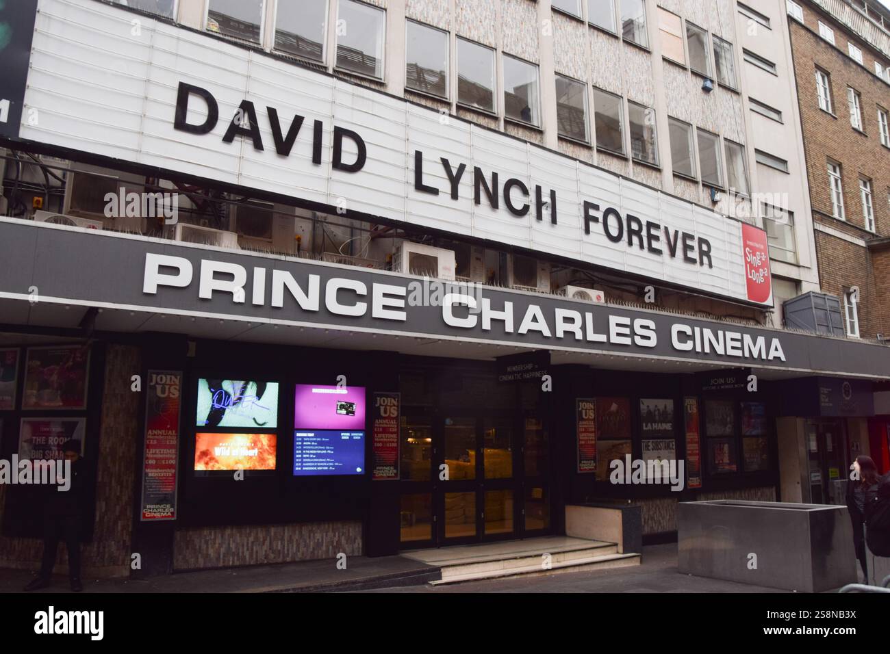 London, UK. 23rd January 2025. The marquee at Prince Charles Cinema in ...