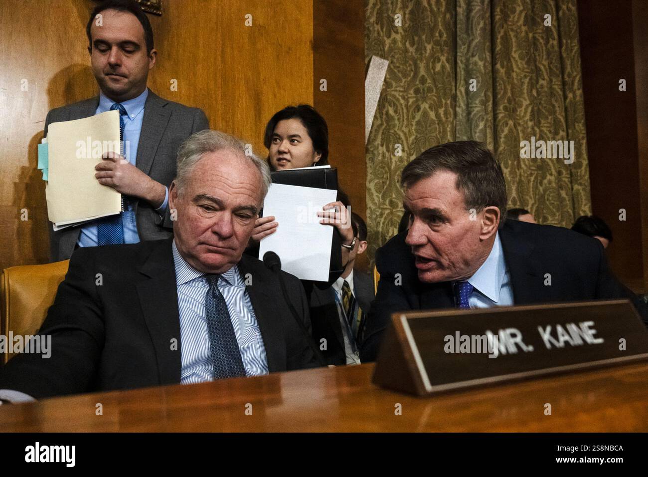Washington Dc, New York, USA. 23rd Jan, 2025. Senators Tim Kaine and ...