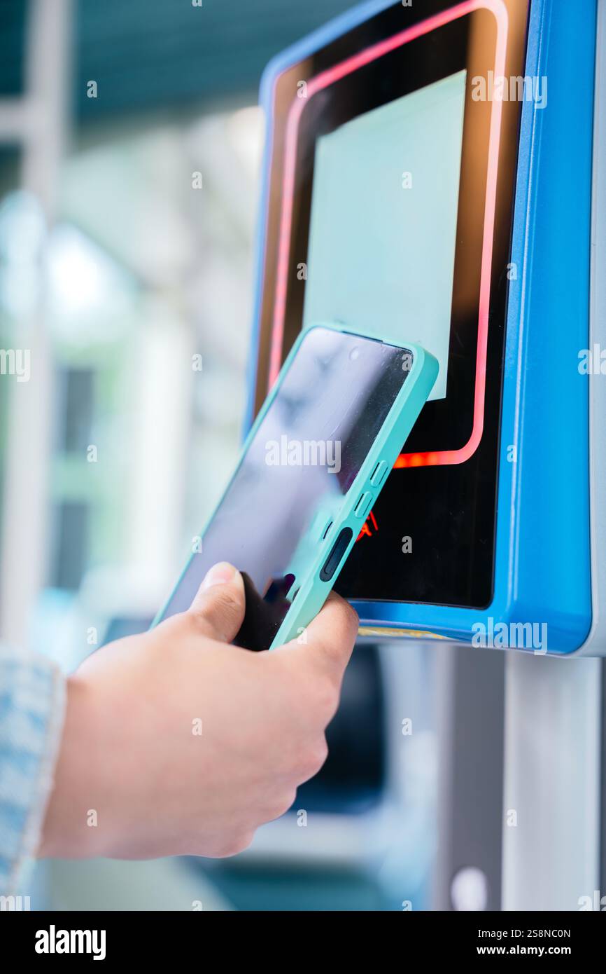 Contactless Payment with Smartphone on Public Transport Validator ...