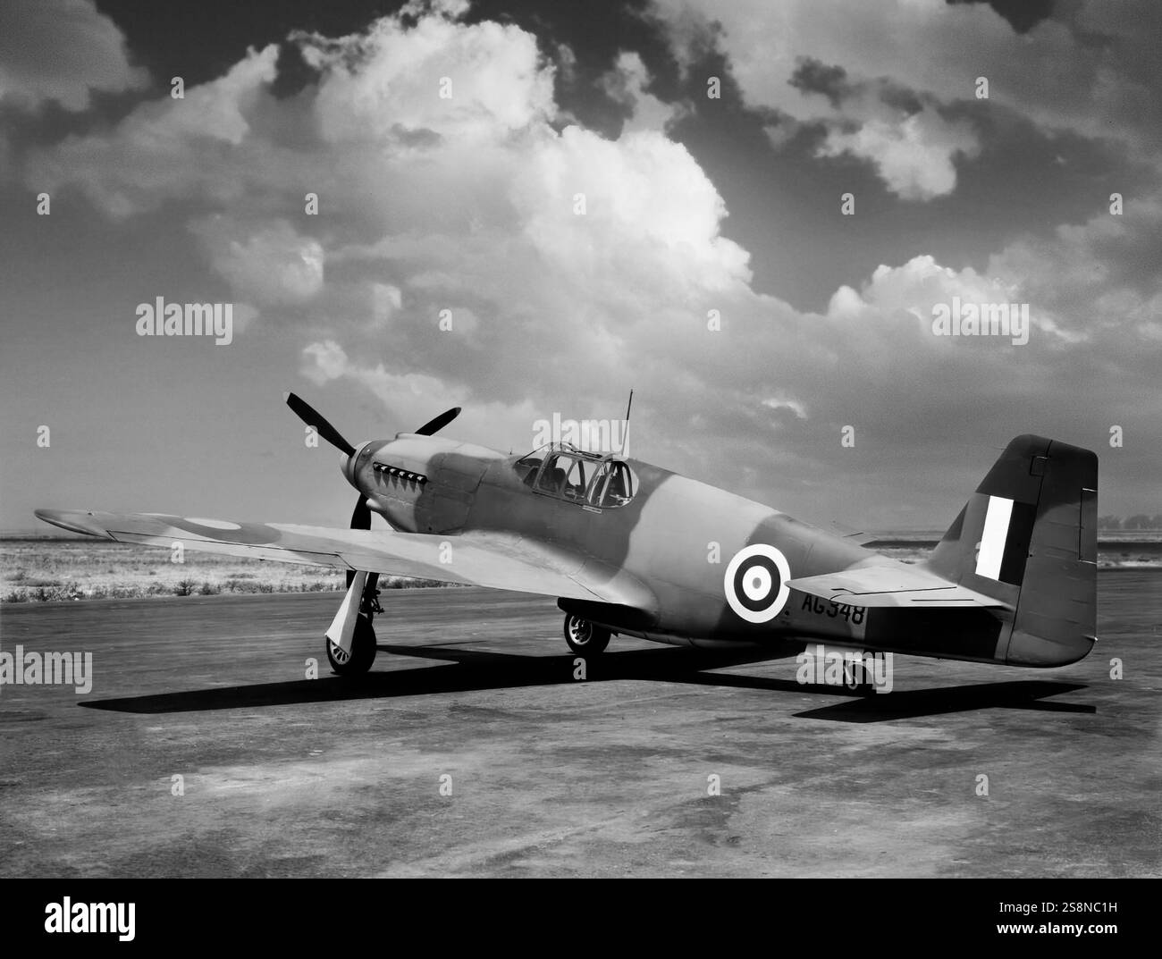A North American Aviation P-51 Mustang, a long-range, single-seat ...