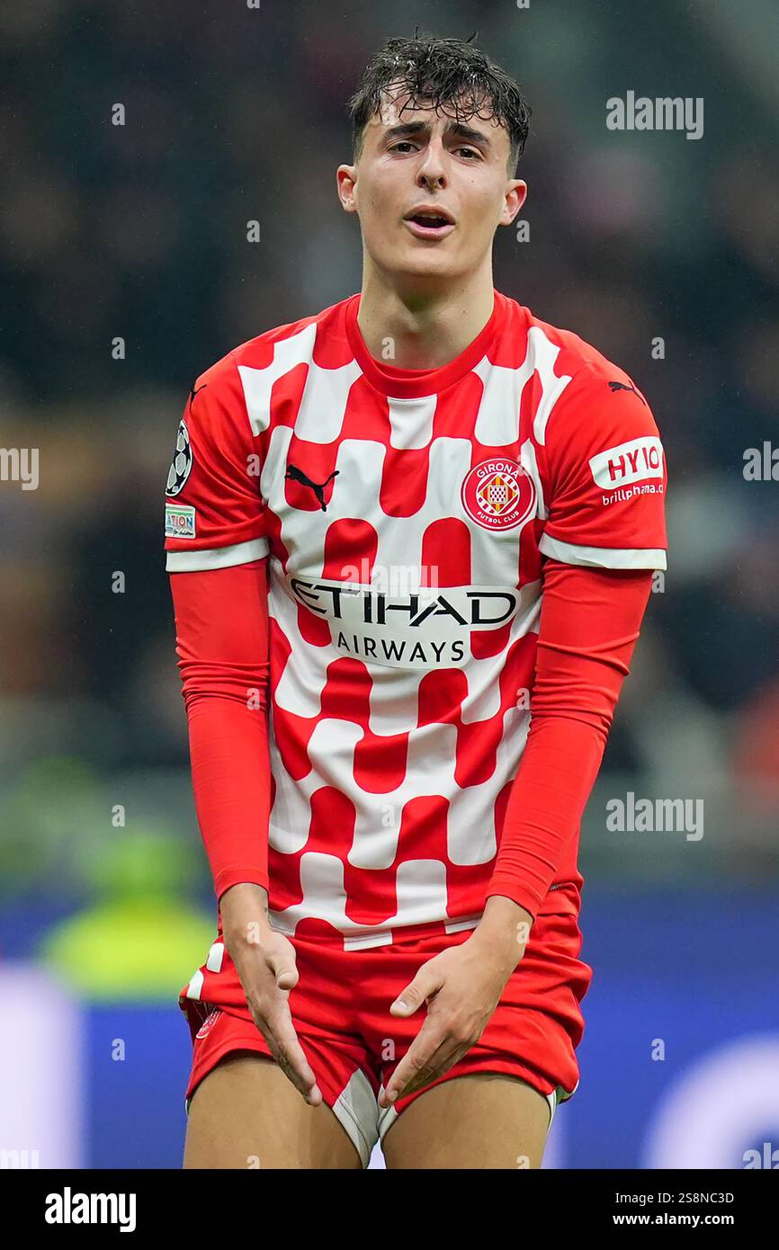 Milano, Italia. 22nd Jan, 2025. Girona's Alejandro Frances during the ...