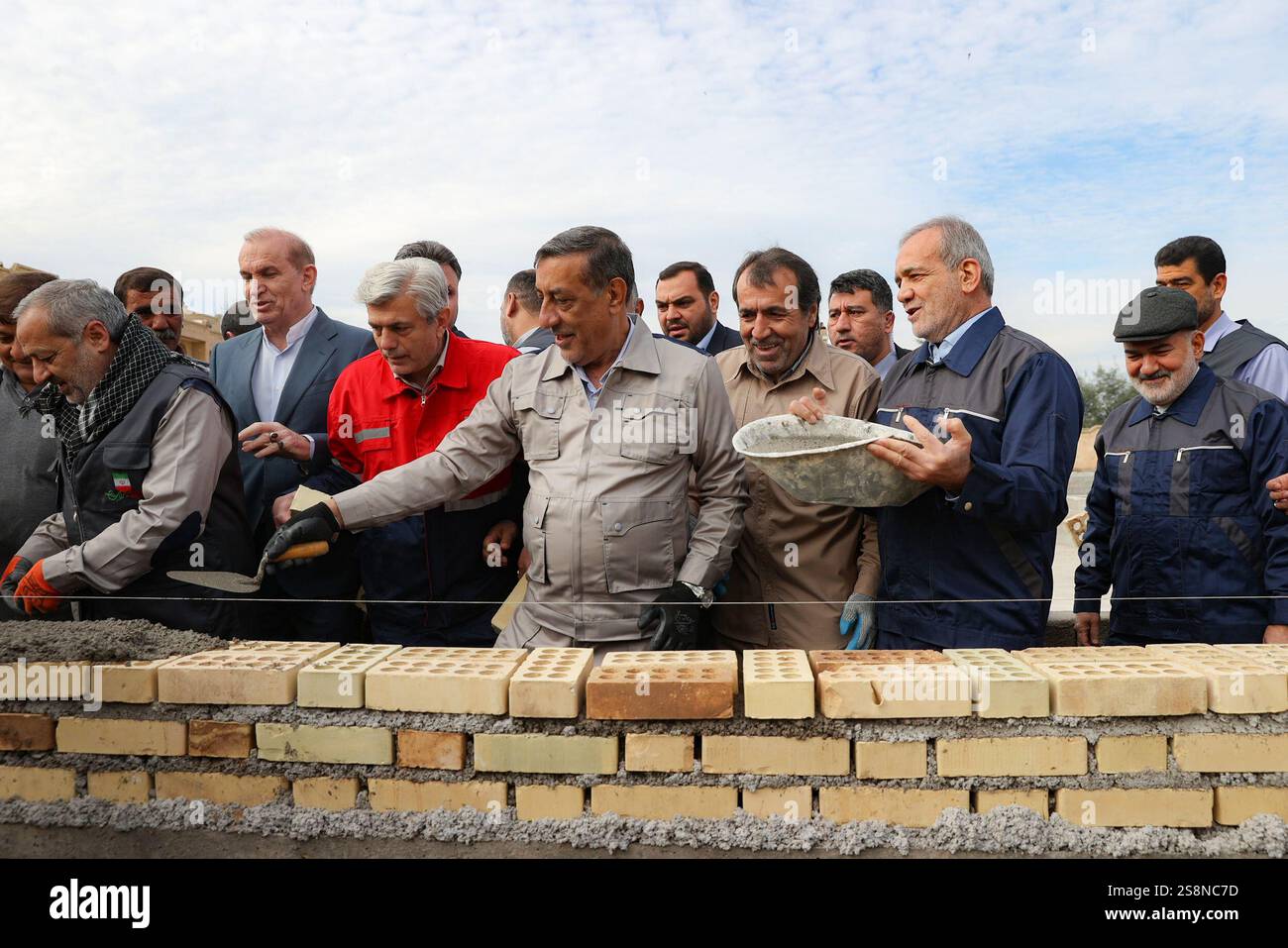 Ahvaz, Khuzestan, Iran. 23rd Jan, 2025. Iranian President MASOUD ...