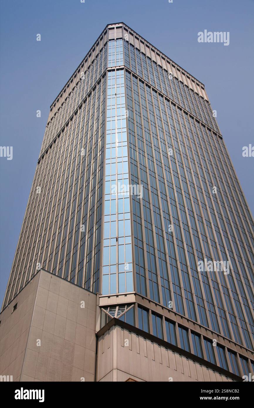 KOBE, JAPAN - APRIL 24, 2012: Kobe Asahi Building in Chuo-ku district ...