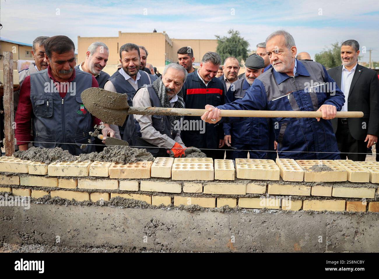 January 23, 2025, Ahvaz, Khuzestan, Iran: Iranian President MASOUD ...