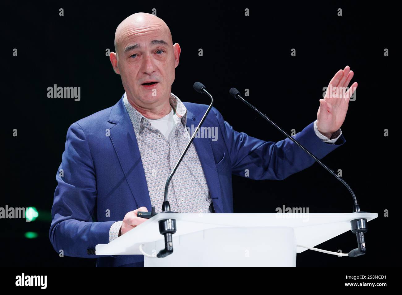 Belgian state lottery CEO Jannie Haek pictured during the presentation ...
