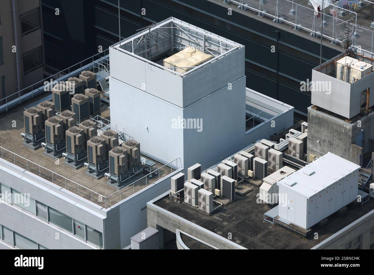 HVAC systems rooftop - industrial air conditioning in an office ...