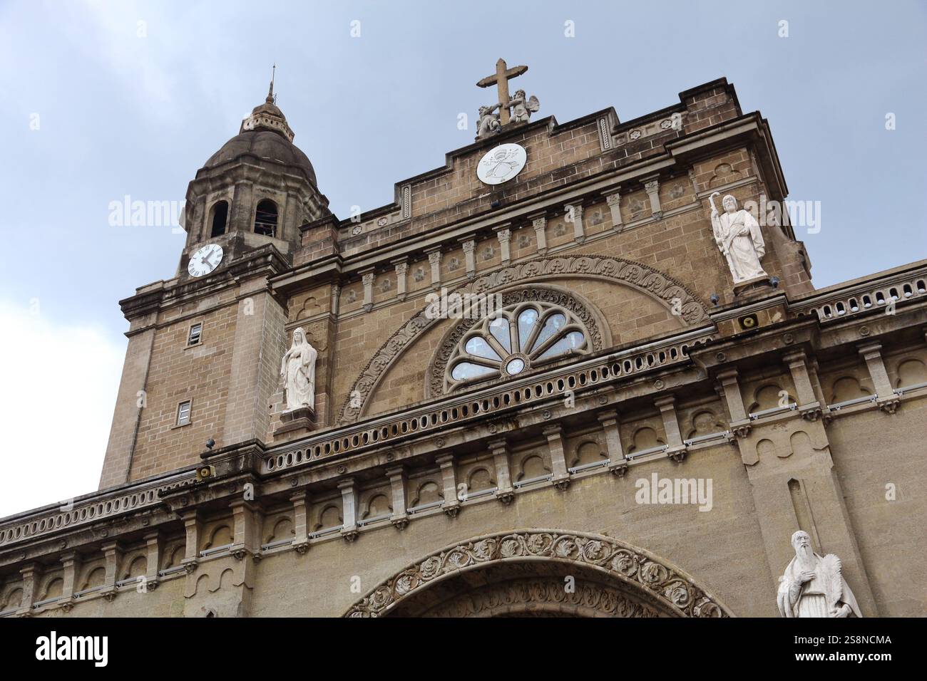 Manila Cathedral of Immaculate Conception in Philippines Stock Photo ...