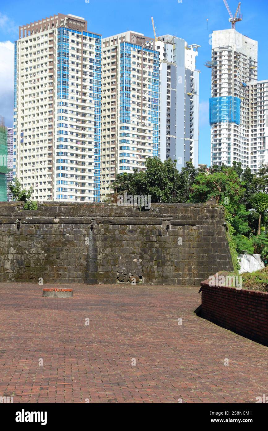 Large apartment buildings in Manila, Philippines. Seen from Fort ...