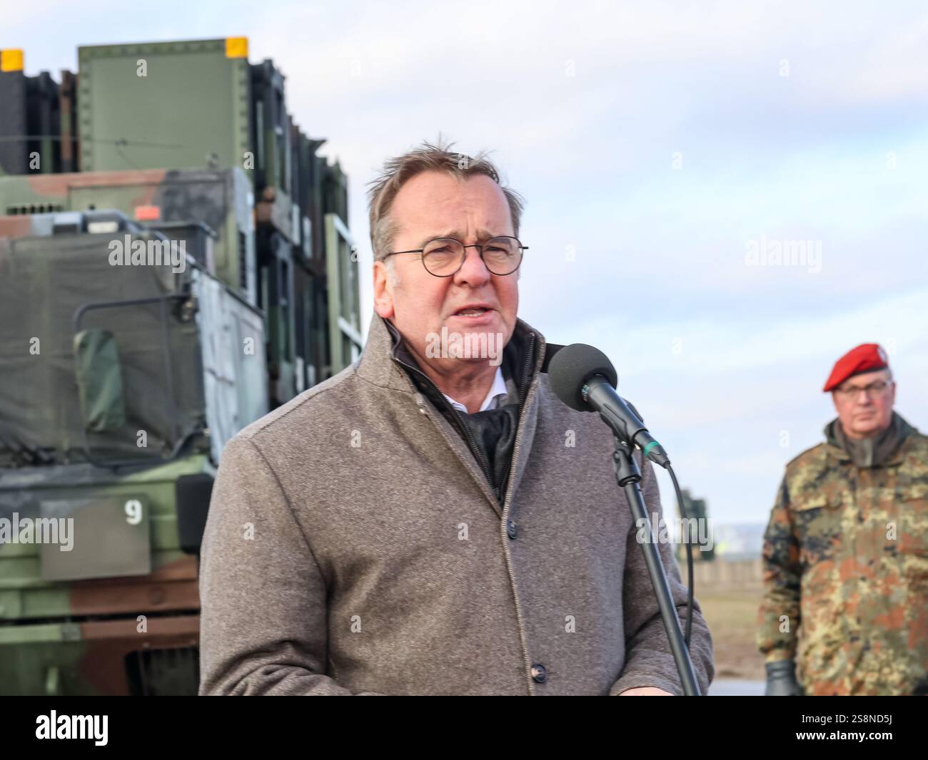 German Minister of Defence Boris Pistorius visits German soldiers as hi ...
