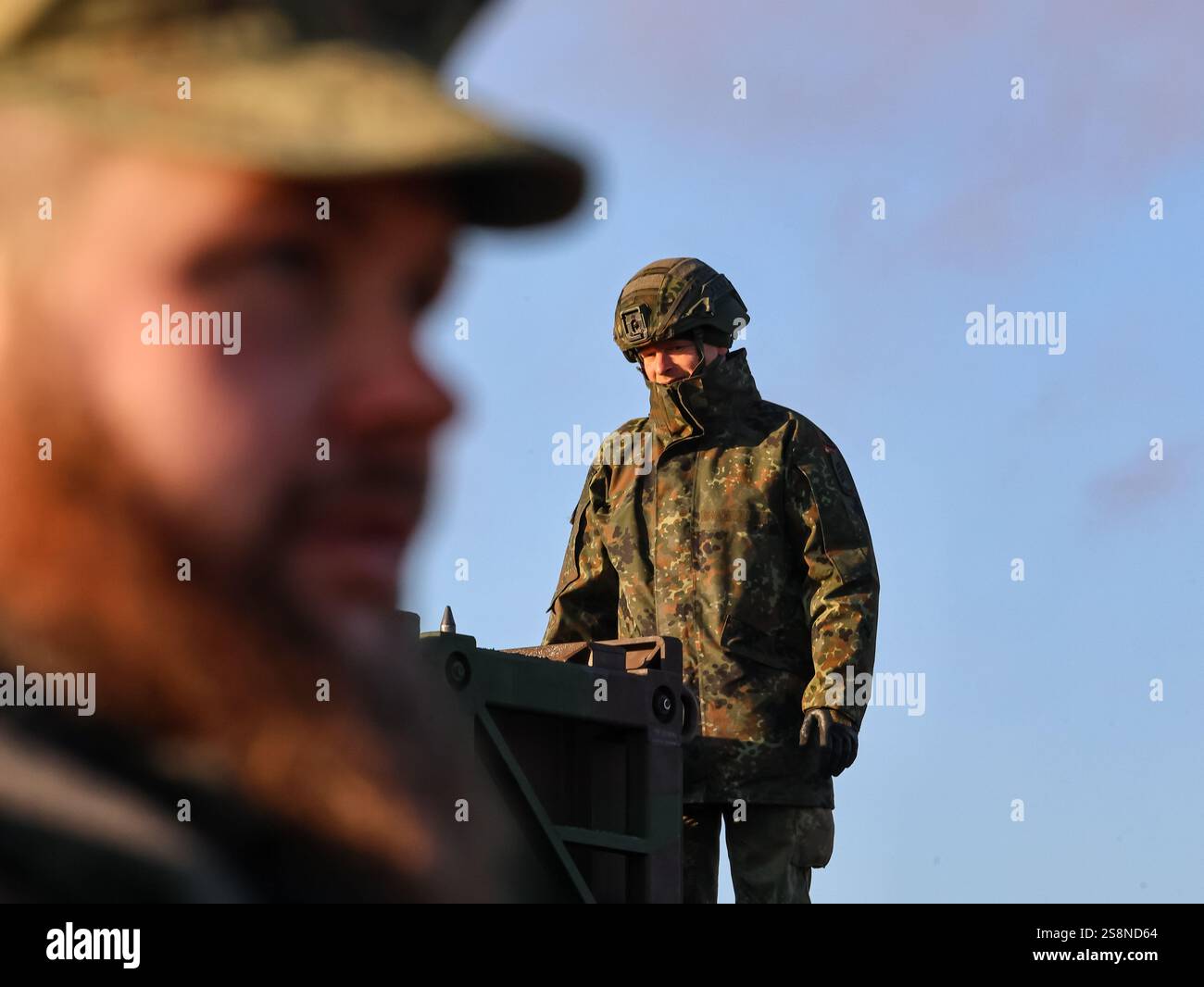 German Minister of Defence Boris Pistorius visits German soldiers as hi ...