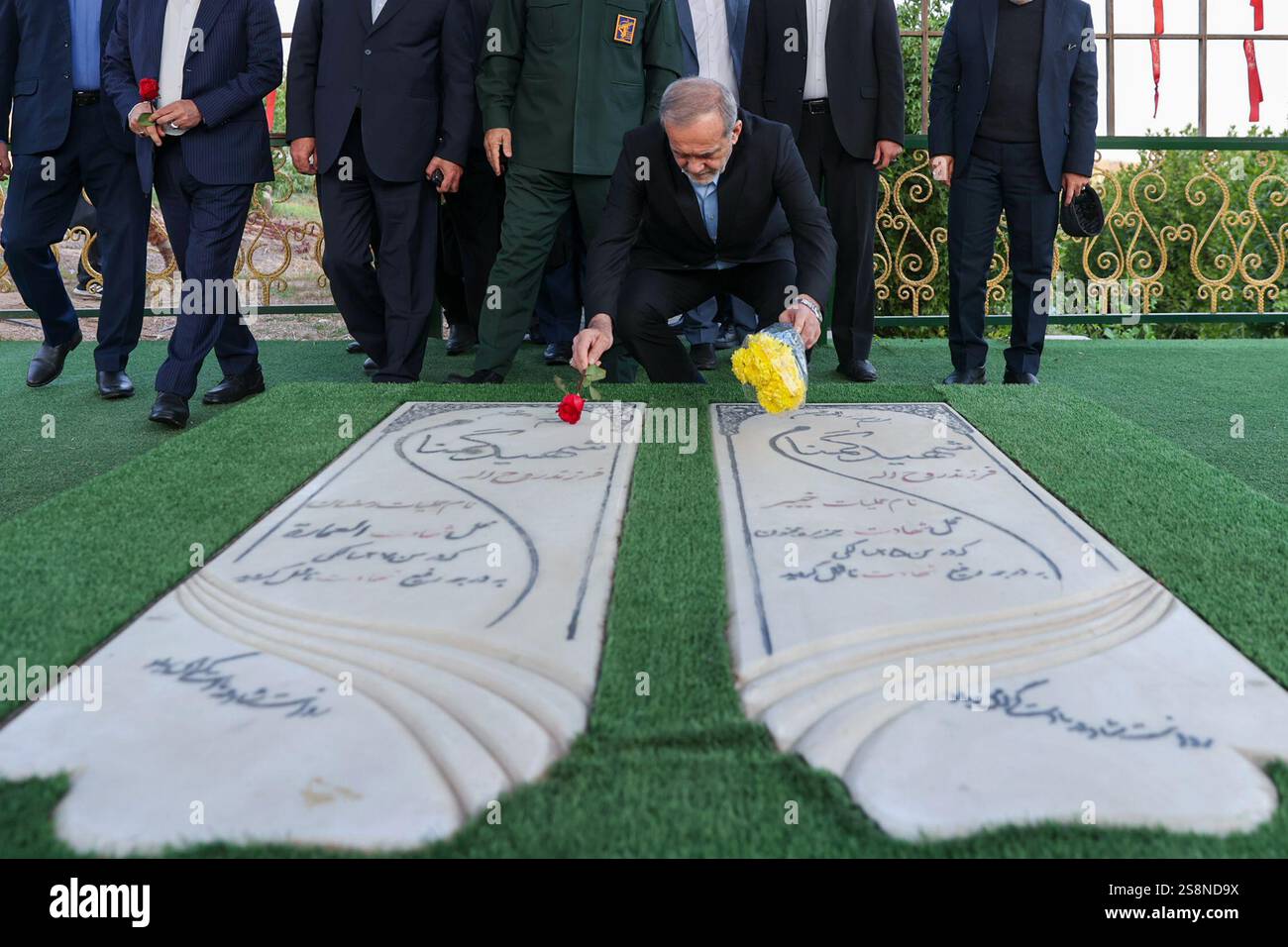 Ahvaz, Khuzestan, Iran. 23rd Jan, 2025. Iranian President MASOUD ...
