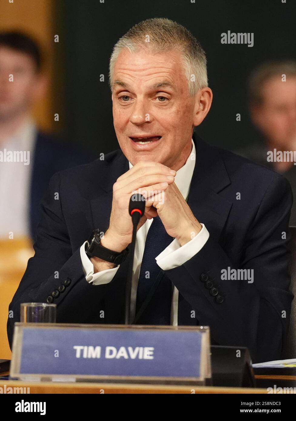 BBC Director-General Tim Davie answering questions on BBC Annual Report at the Constitution ...