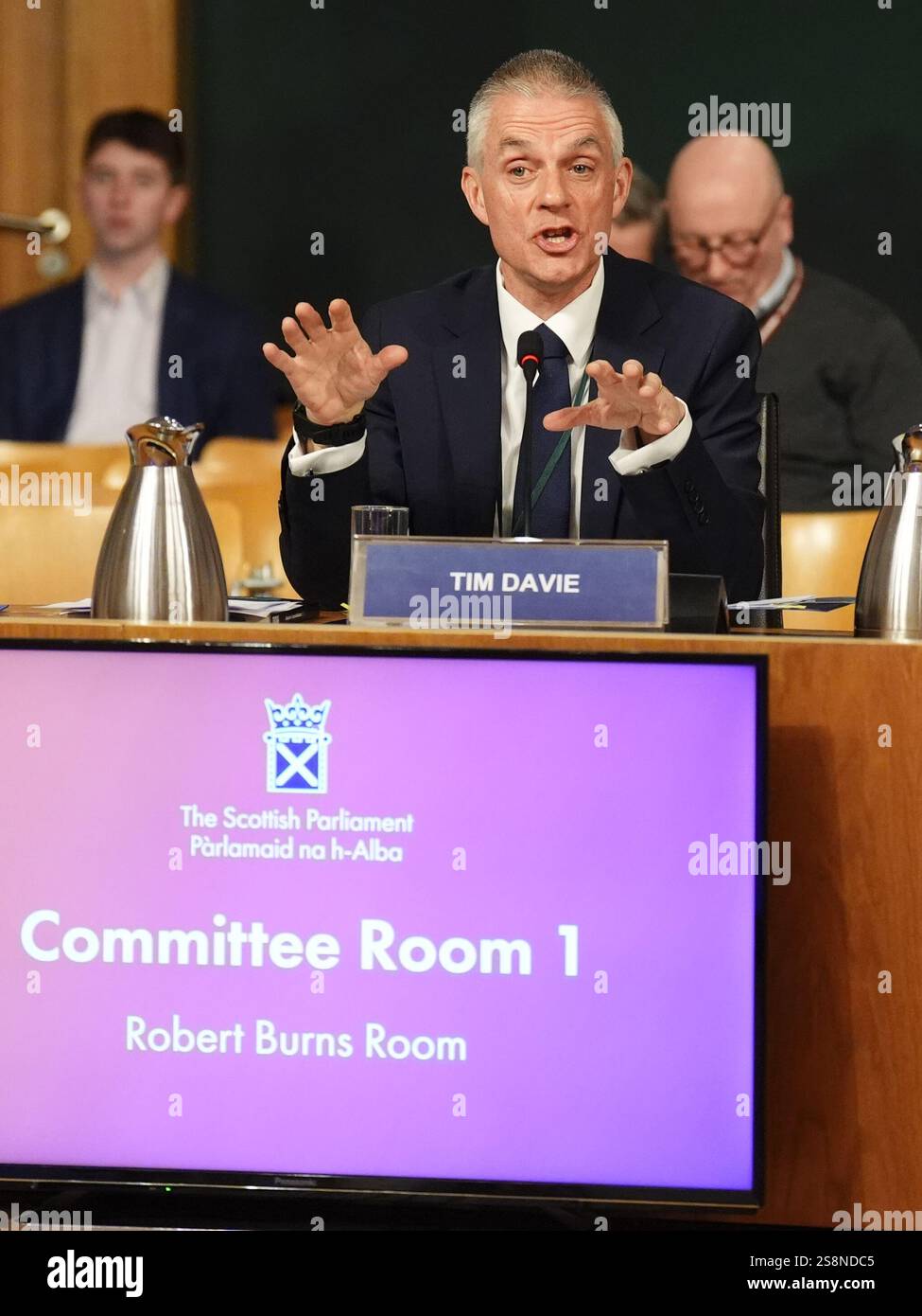 BBC Director-General Tim Davie answering questions on BBC Annual Report at the Constitution ...