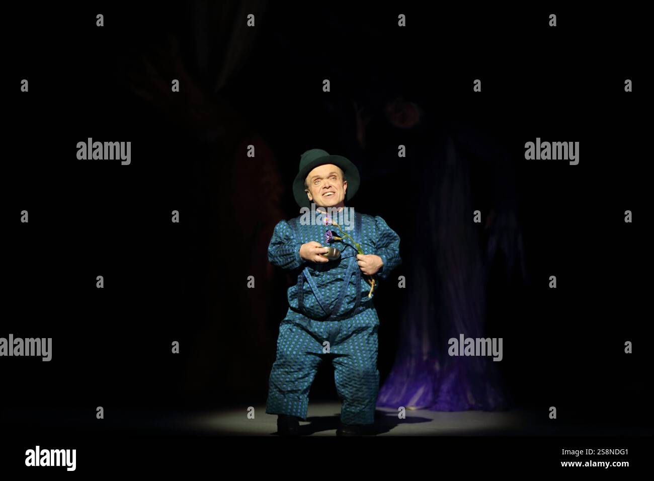 Manni Laudenbach als Komödiant während der Fotoprobe für Hänsel und ...