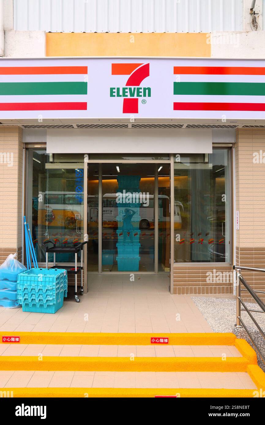 KENTING, TAIWAN - NOVEMBER 28, 2018: 7-Eleven convenience store in Taiwan. 7-Eleven is one of ...
