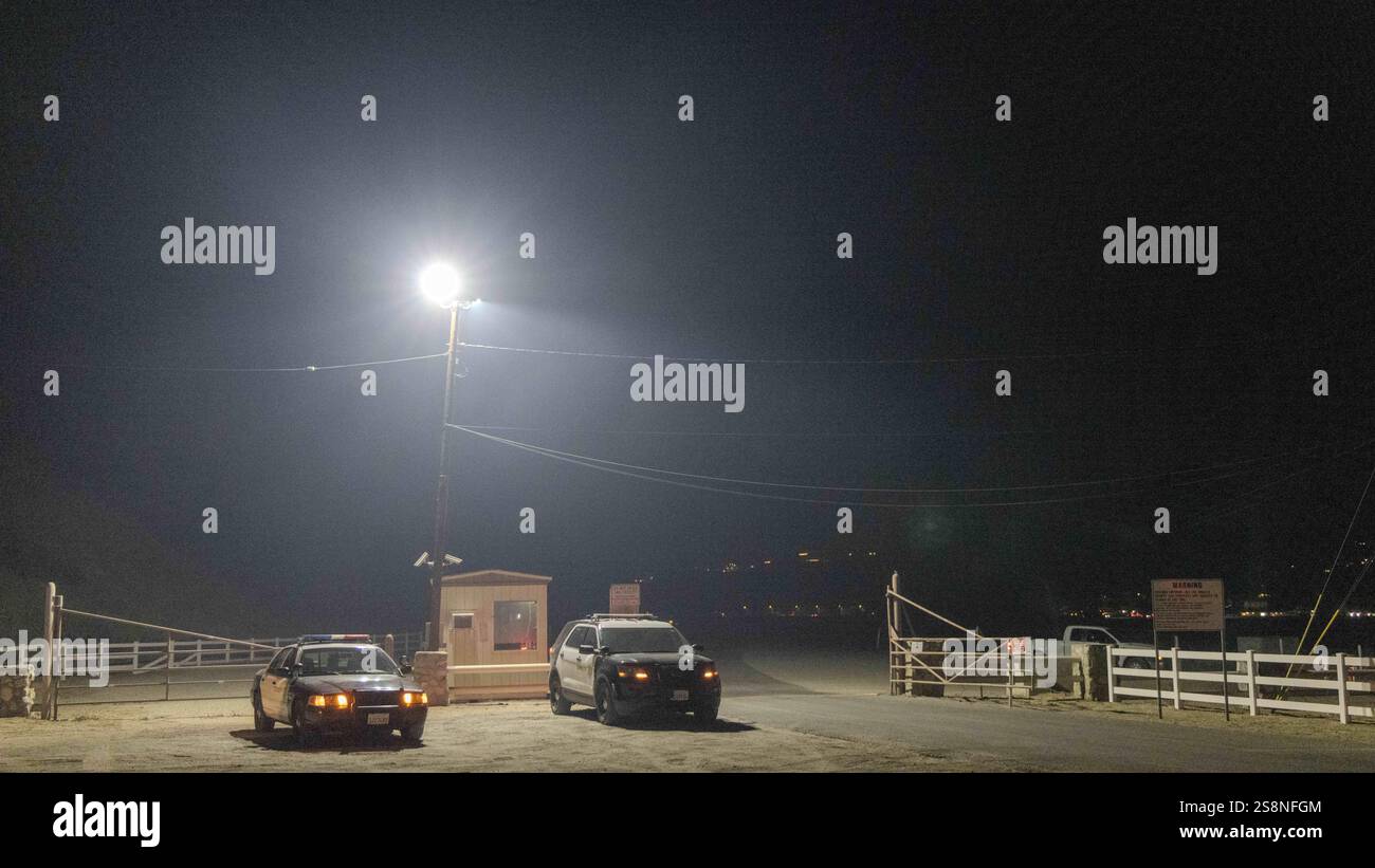 Castaic, California, USA. 22nd Jan, 2025. Warning sign regarding Jail ...