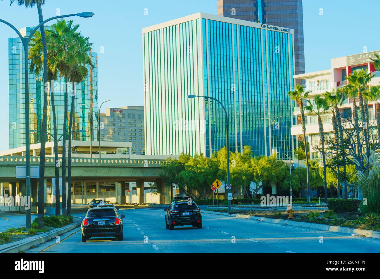 Long Beach, California - January 15, 2025: View of the City National ...