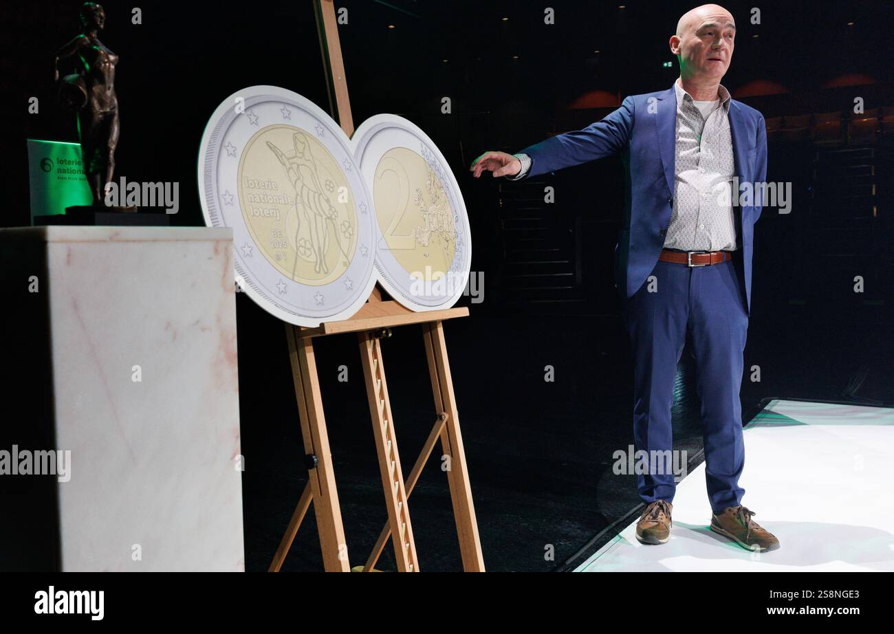 Brussels, Belgium. 23rd Jan, 2025. Belgian state lottery CEO Jannie ...