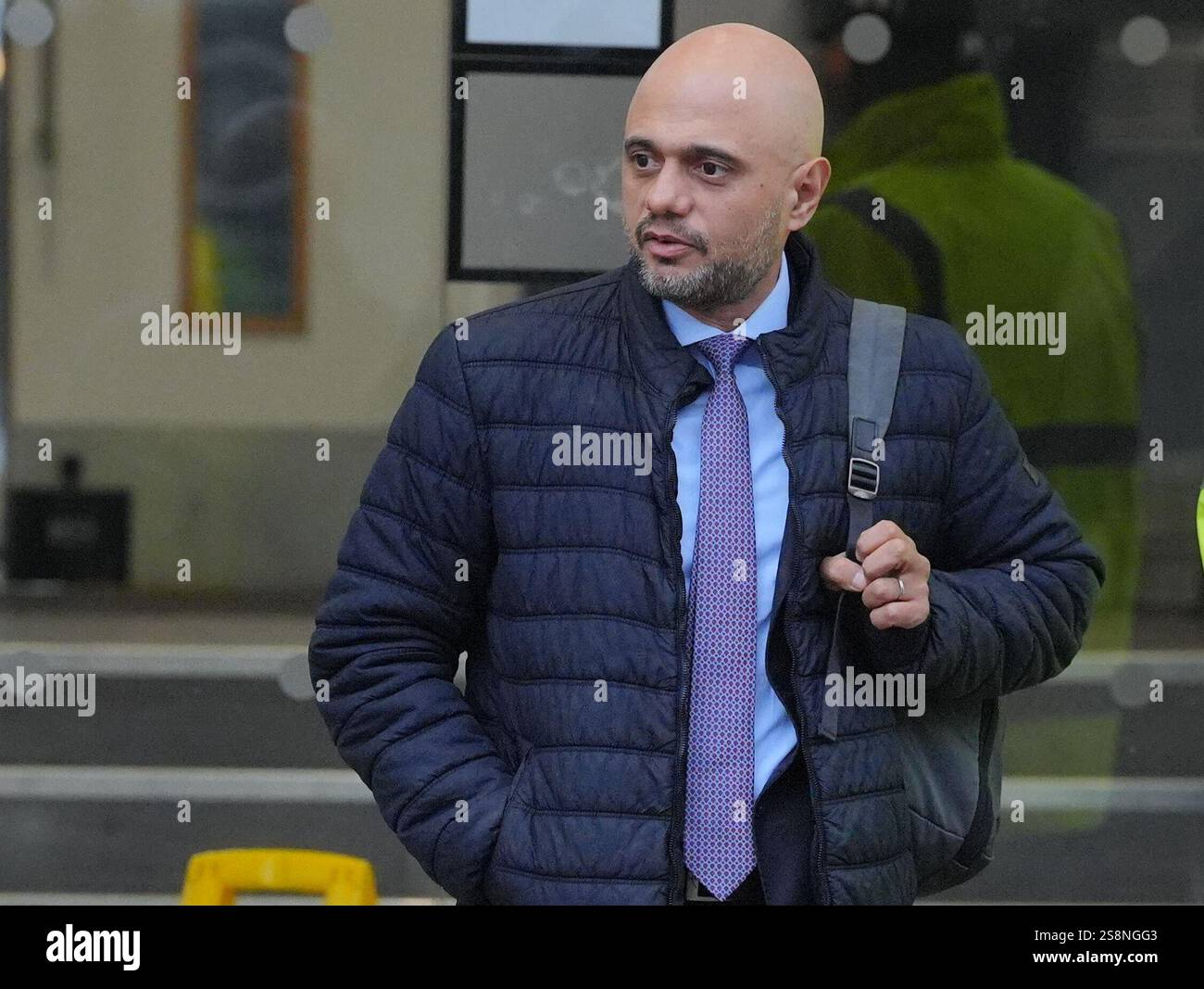 Former health secretary Sir Sajid Javid leaves after giving evidence ...