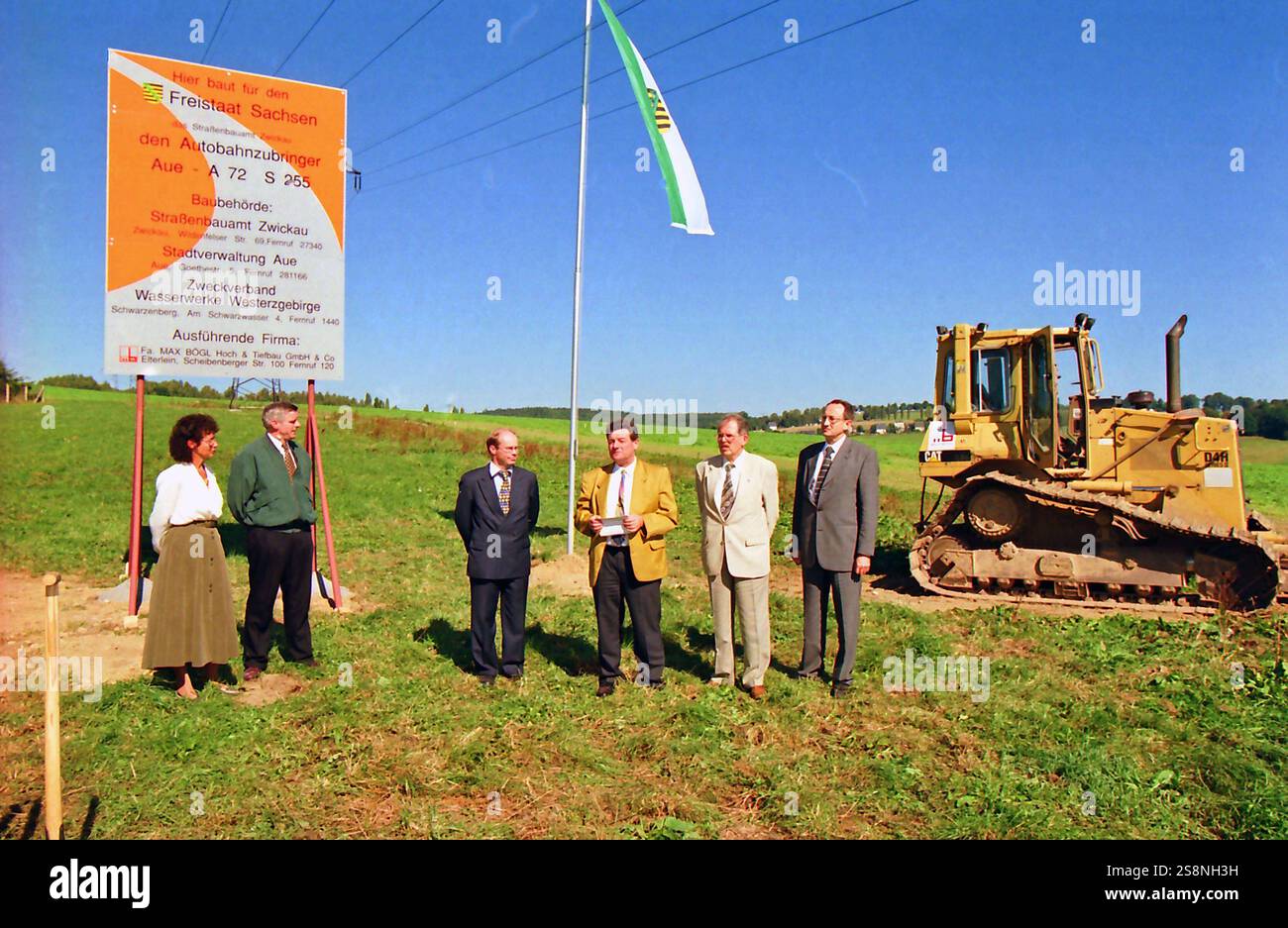 RECORD DATE NOT STATED Baubeginn Autobahnzubringer 1997, Baubeginn und ...