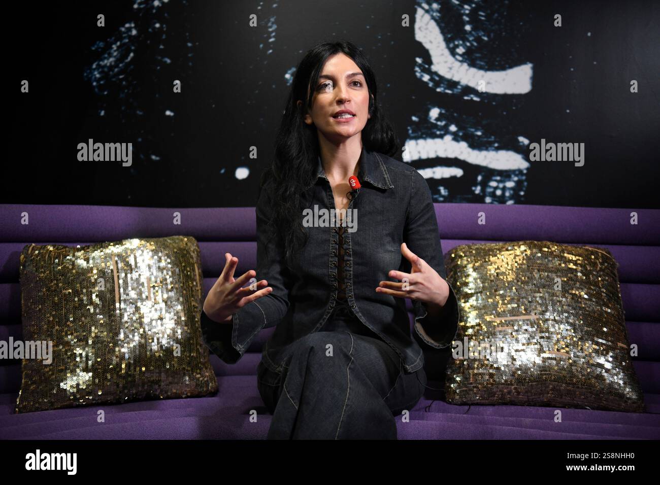 The singer La Tania during an interview for Europa Press, at the SONY ...
