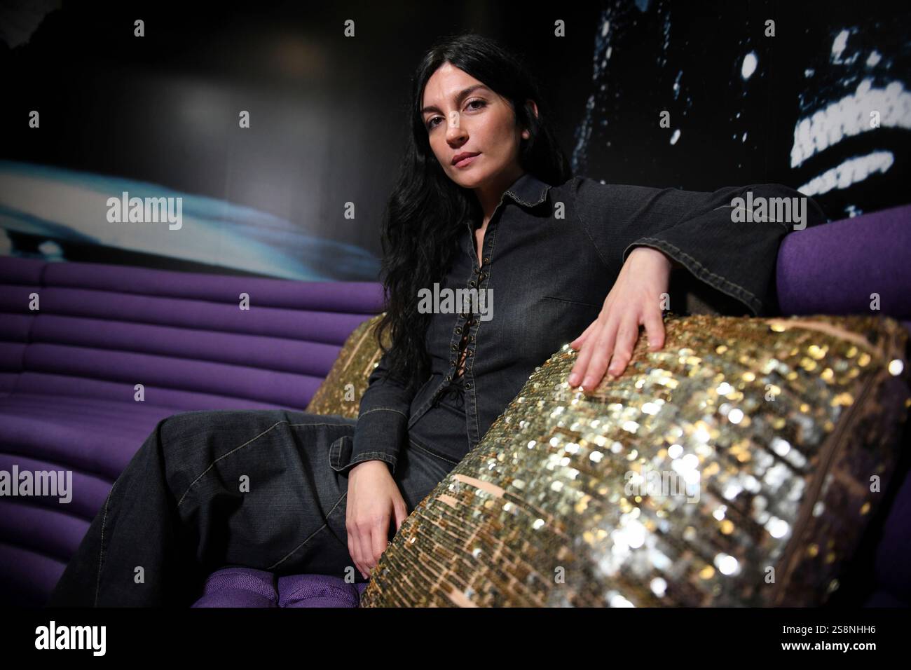 The singer La Tania during an interview for Europa Press, at the SONY ...