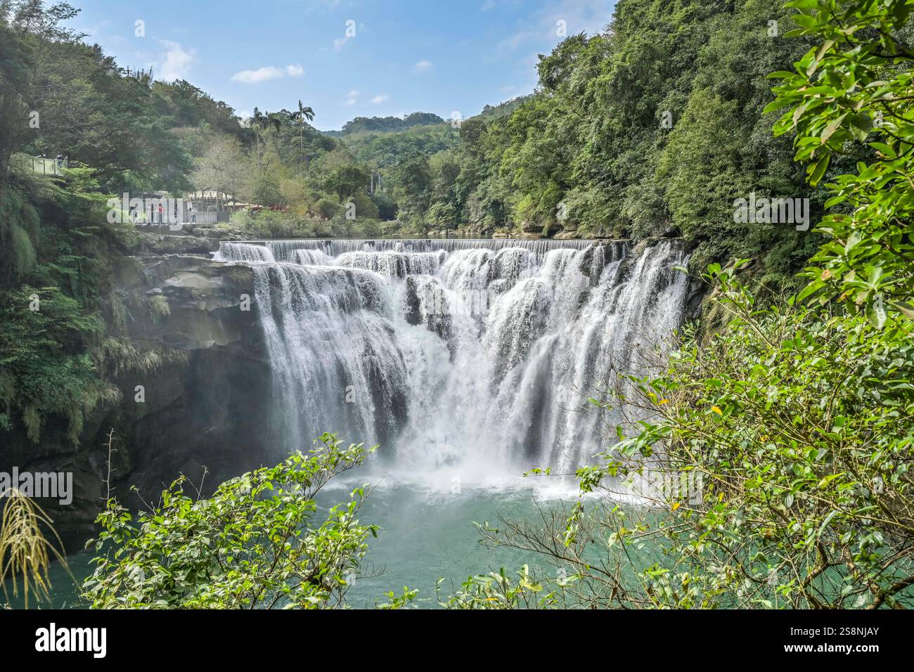 Shifen Wasserfall, Keelung-River, Bezirk Pingxi, Taiwan *** Shifen ...