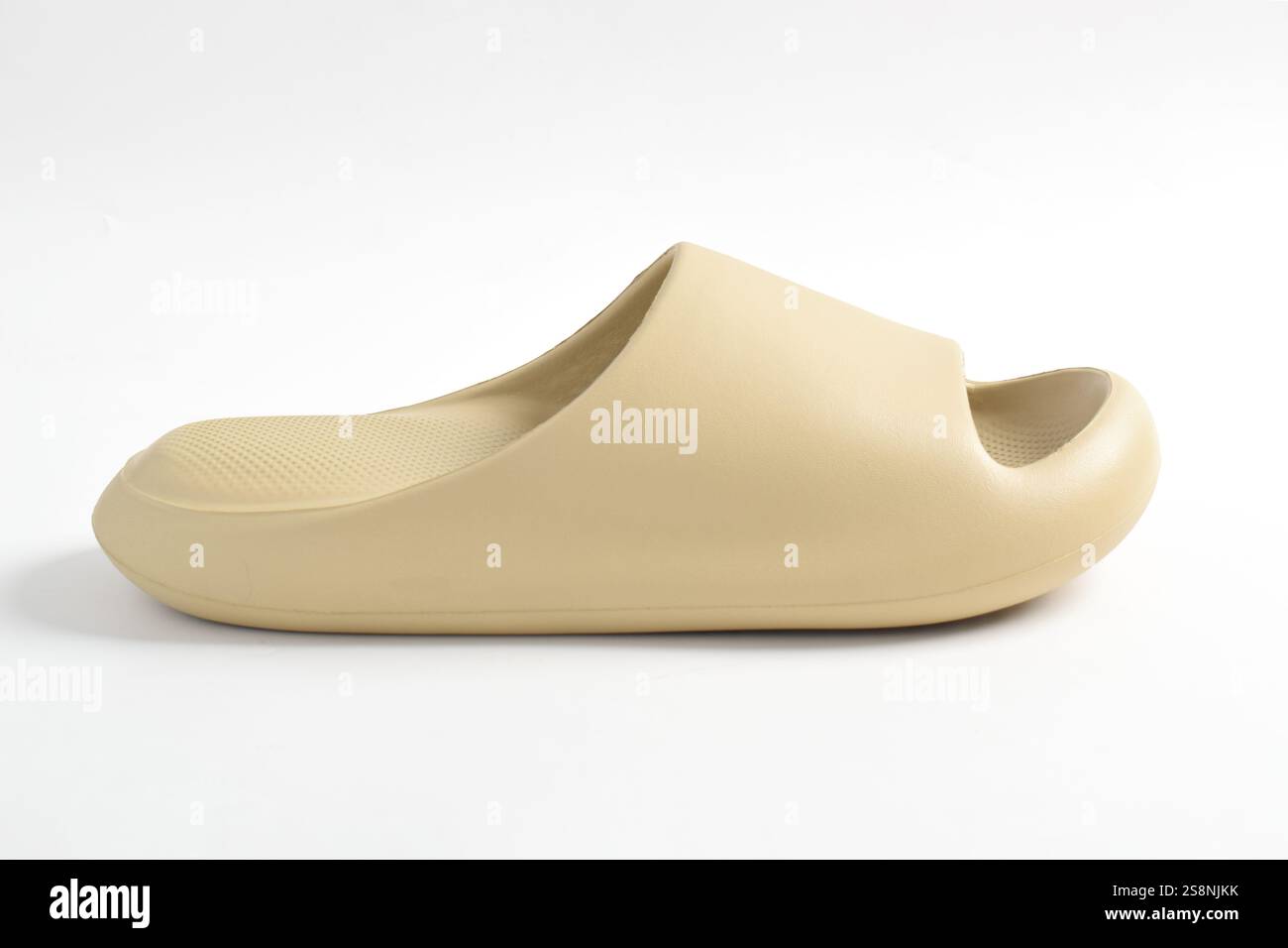 Rubber slippers isolated on white background. Soft slippers Stock Photo ...