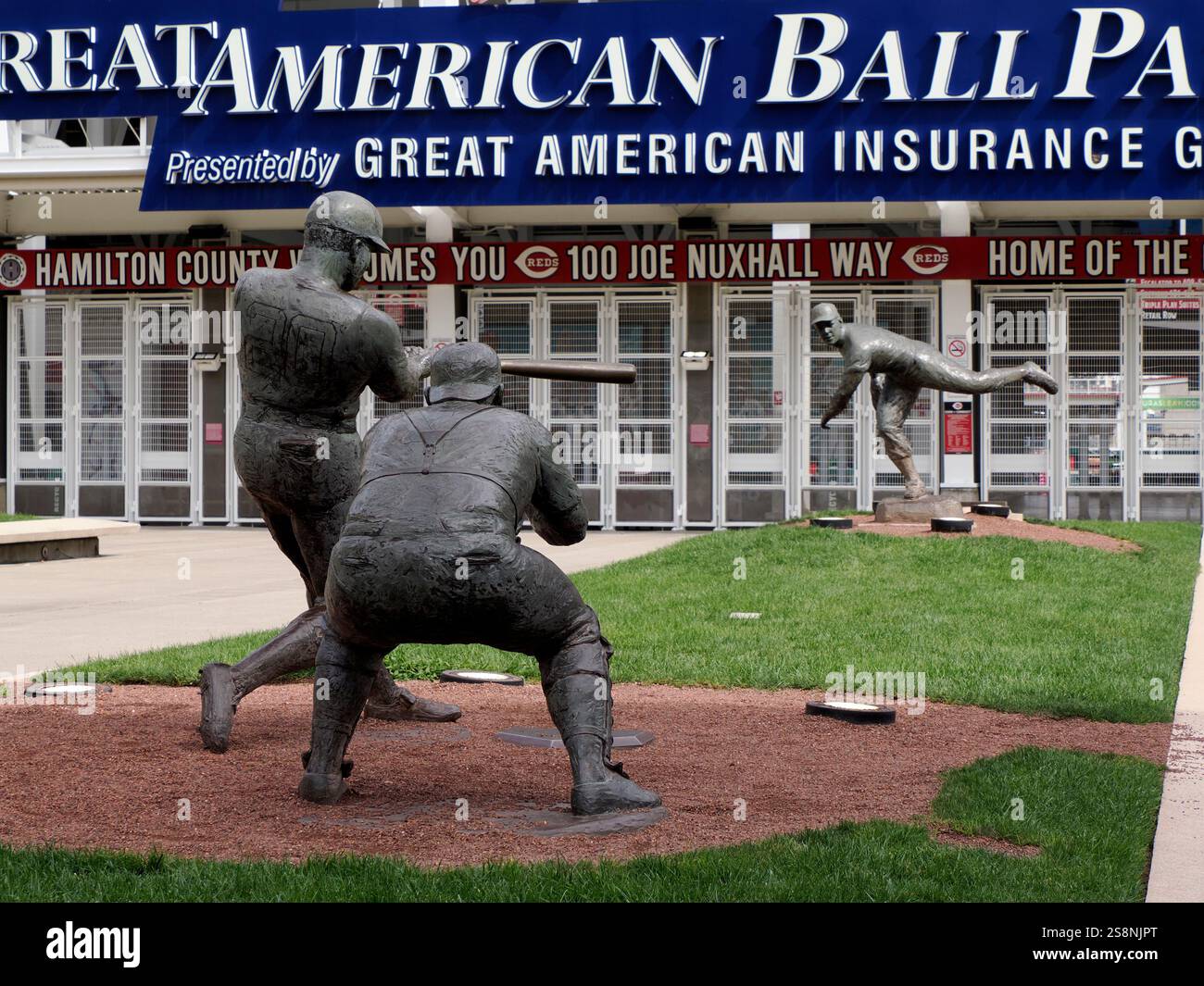 CINCINNATI, USA - SEPTEMBER 4 2024 - Reds baseball major league team ...