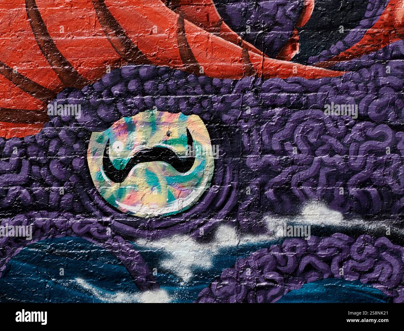 CINCINNATI, USA - SEPTEMBER 4 2024 - street art graffiti all around the ...
