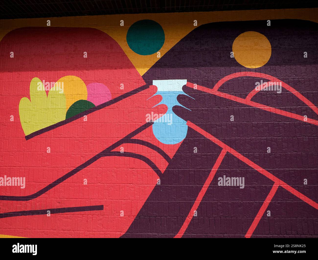 CINCINNATI, USA - SEPTEMBER 4 2024 - street art graffiti all around the ...