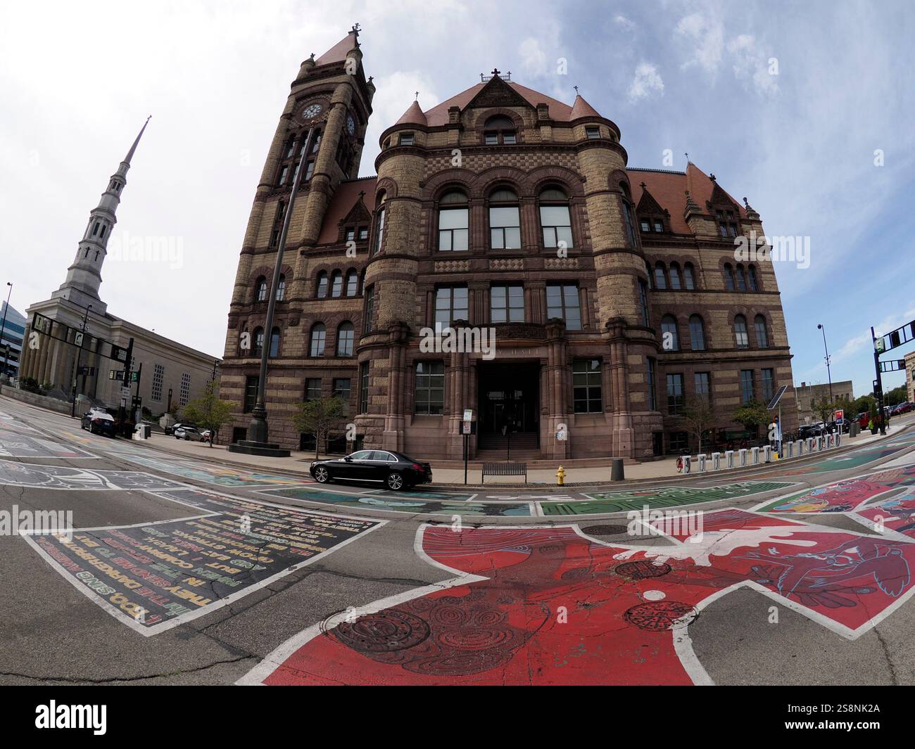 CINCINNATI, USA - SEPTEMBER 4 2024 - street art graffiti all around the ...