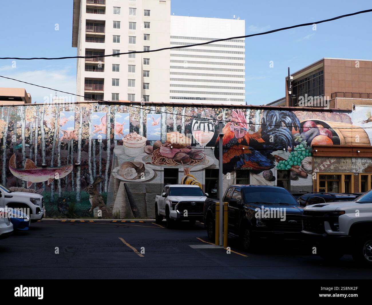 CINCINNATI, USA - SEPTEMBER 4 2024 - street art graffiti all around the ...