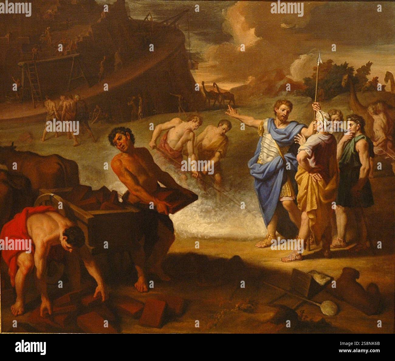 Tower of Babel painting - Charles Gussin Stock Photo - Alamy