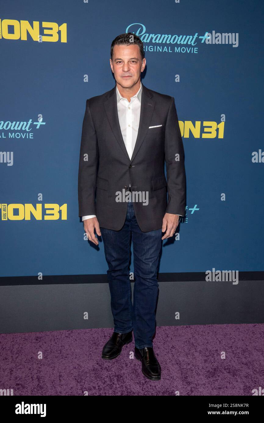 New York, United States. 22nd Jan, 2025. David Alan Basche attends ...