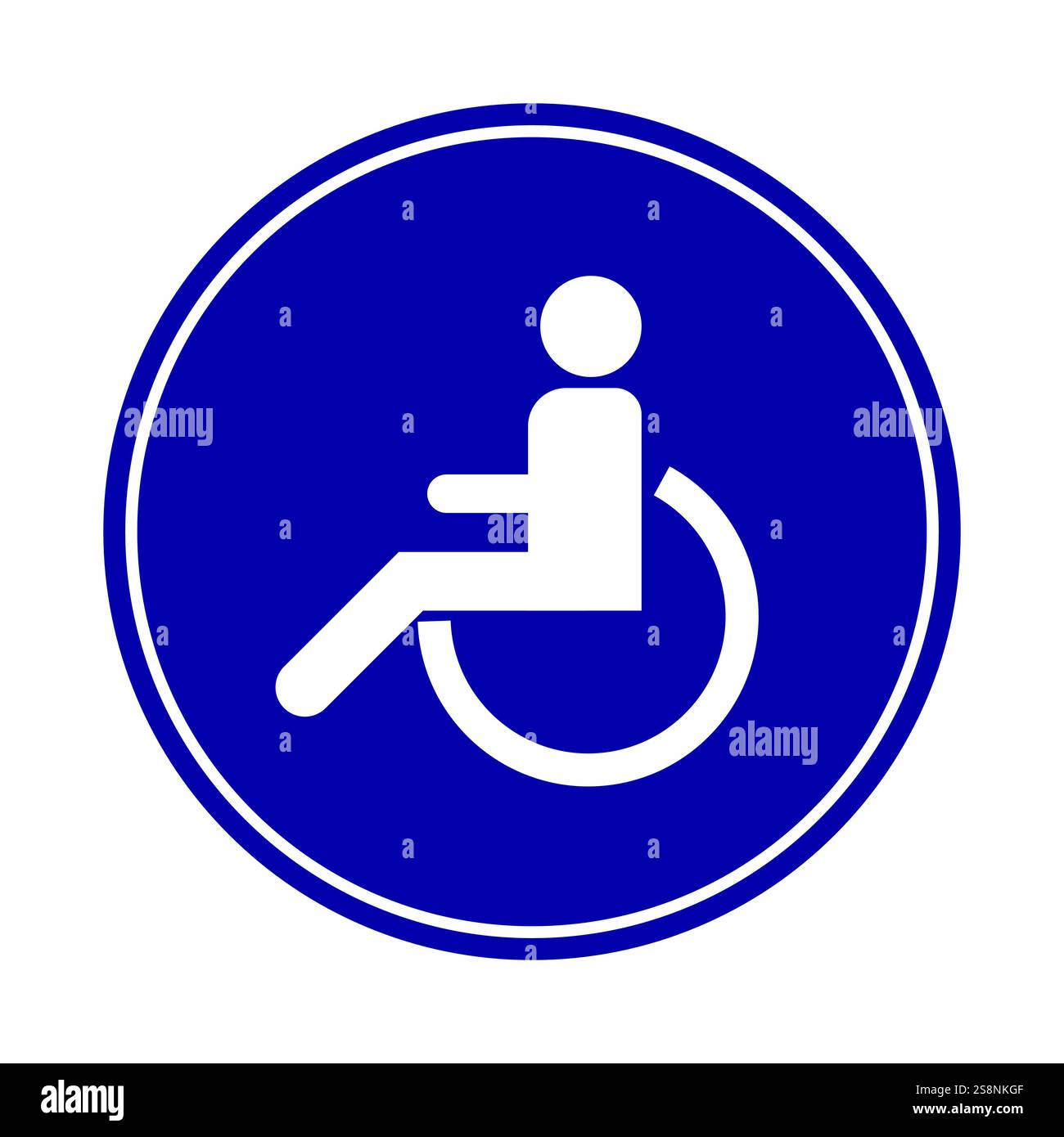 Wheelchair path sign and symbol. Vector illustration Stock Vector Image ...