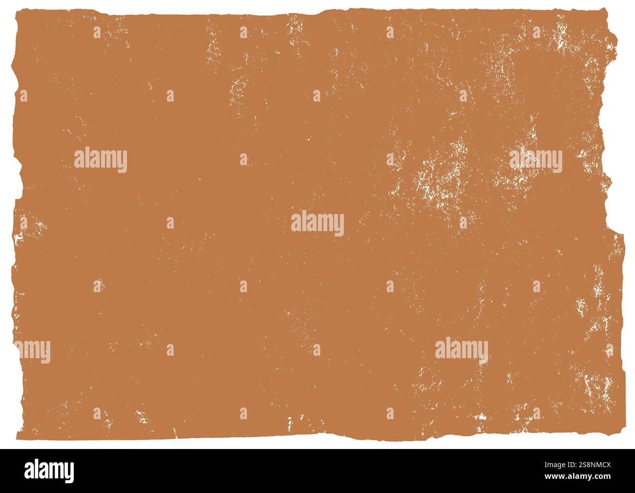 Brown ripped paper background texture showing rough edges and uneven ...