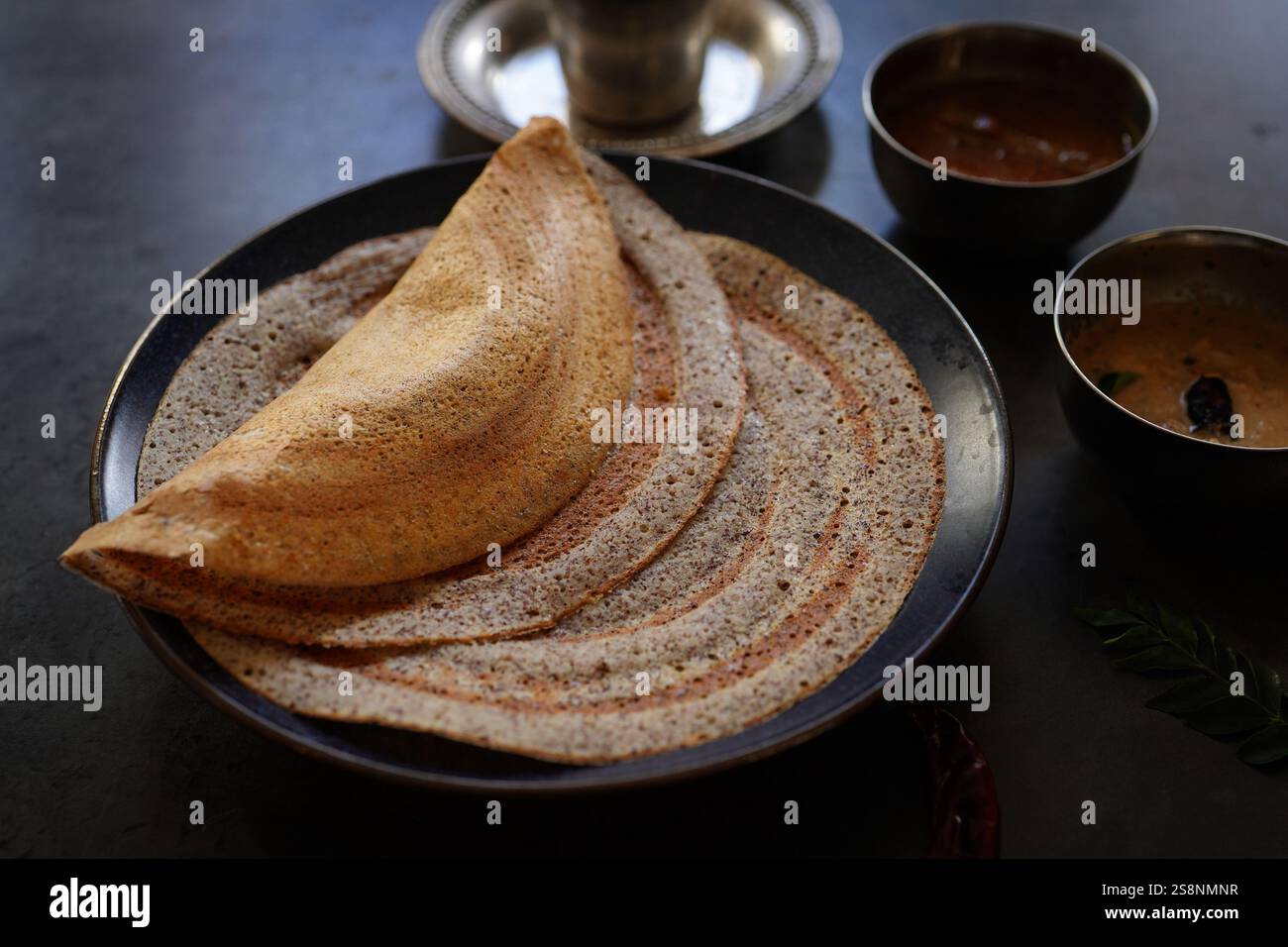 Multigrain high protein millet dosa - South Indian breakfast Stock ...