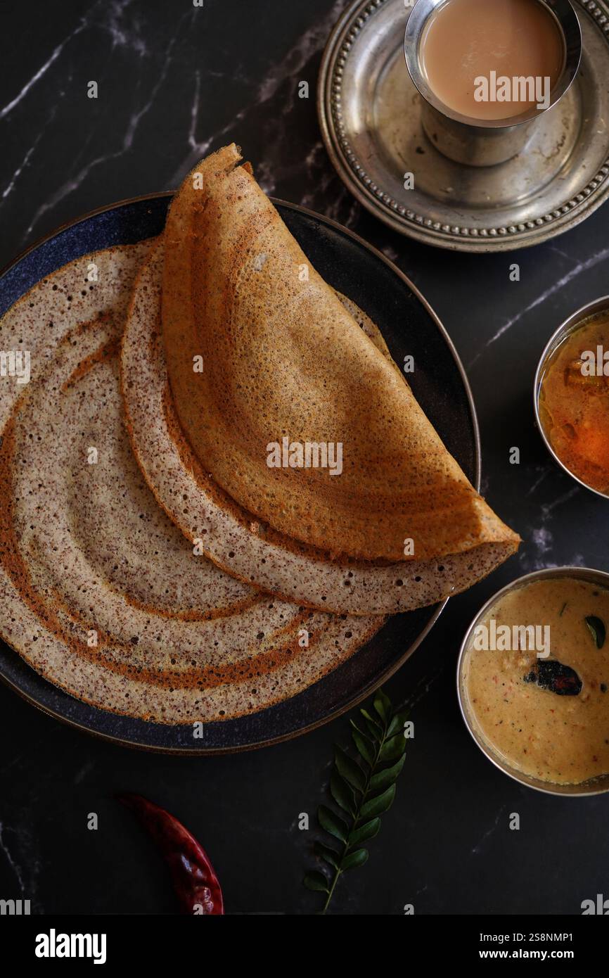 Multigrain high protein millet dosa - South Indian breakfast Stock ...