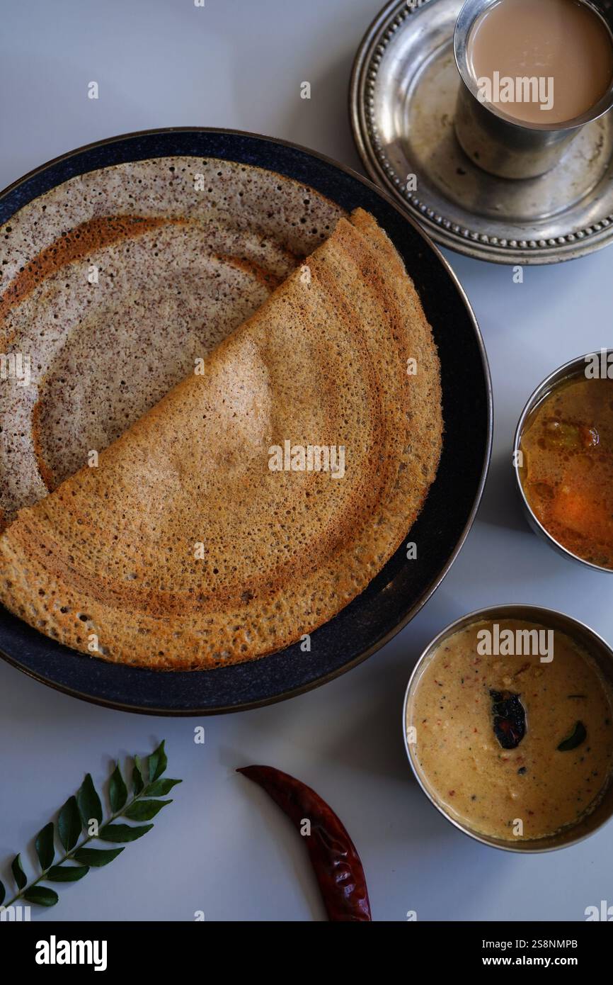 Multigrain high protein millet dosa - South Indian breakfast Stock ...