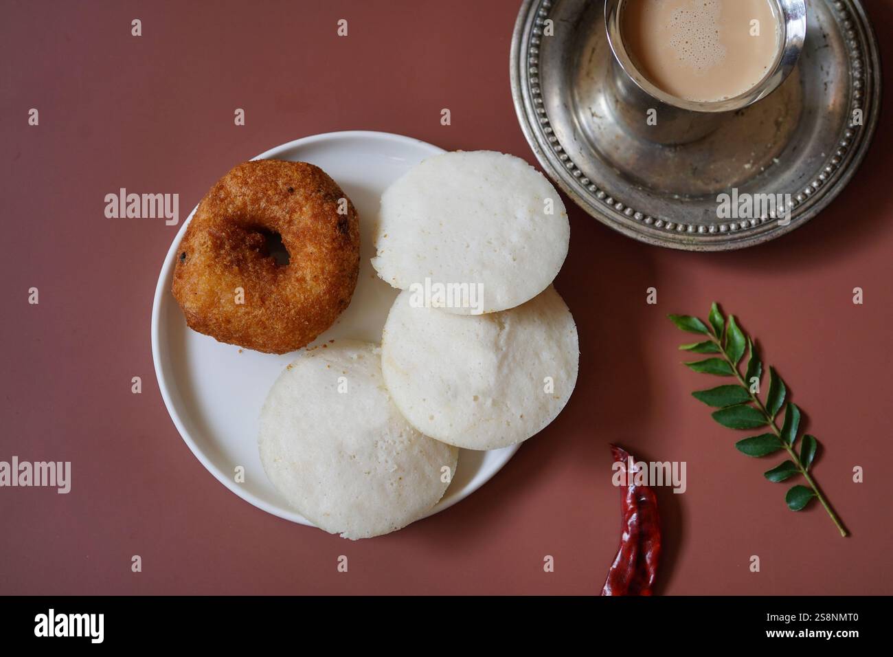South Indian breakfast Idli sambar vada and chutney Stock Photo - Alamy