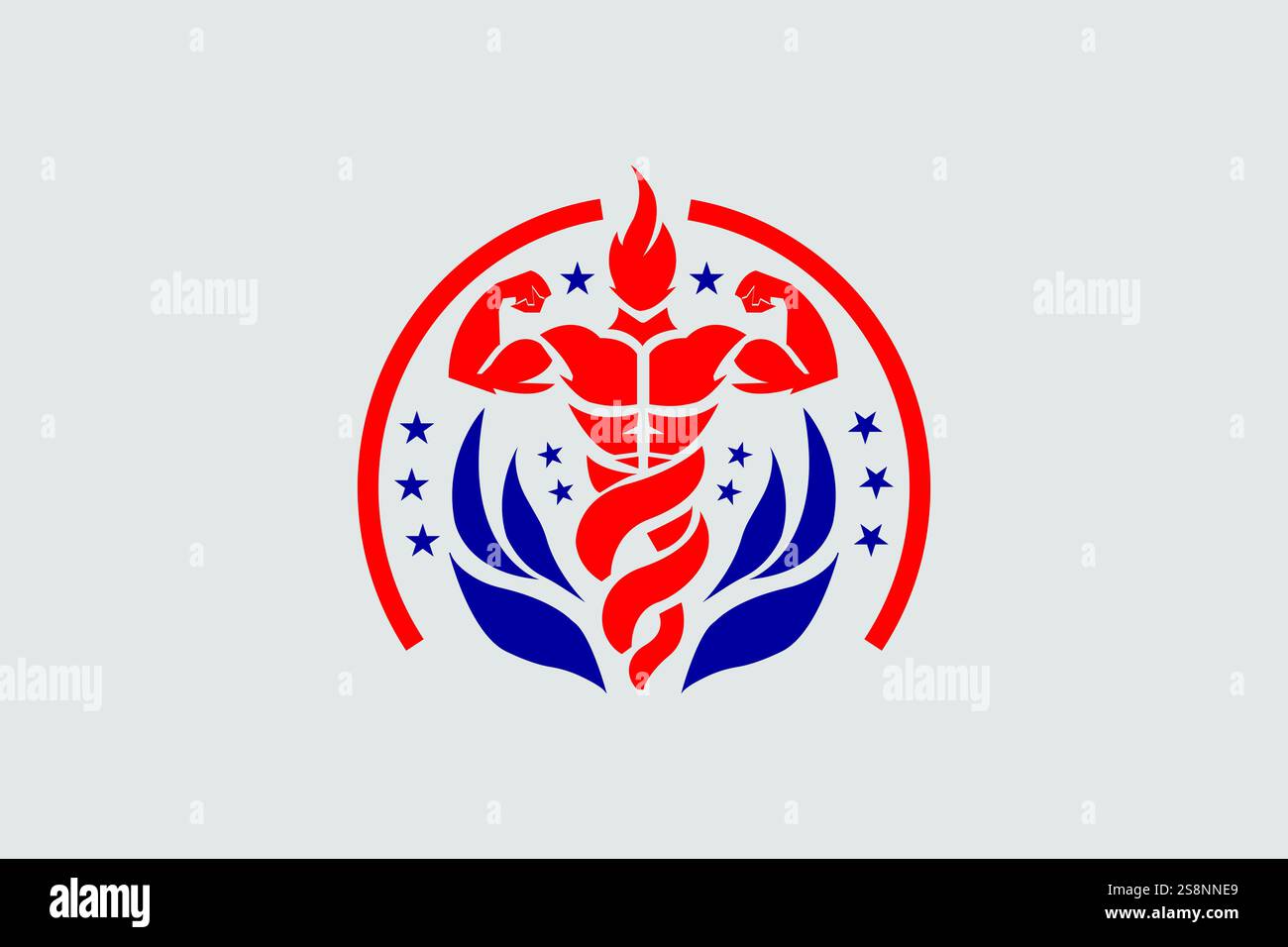 Body building concept Stock Vector Images - Alamy