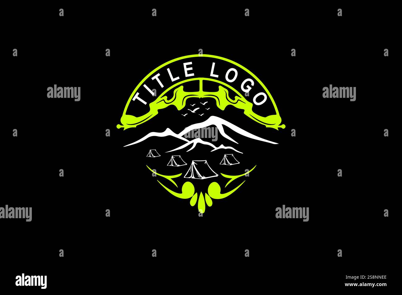 Mountain Logo Design Professional & Classic Stock Vector Image & Art ...