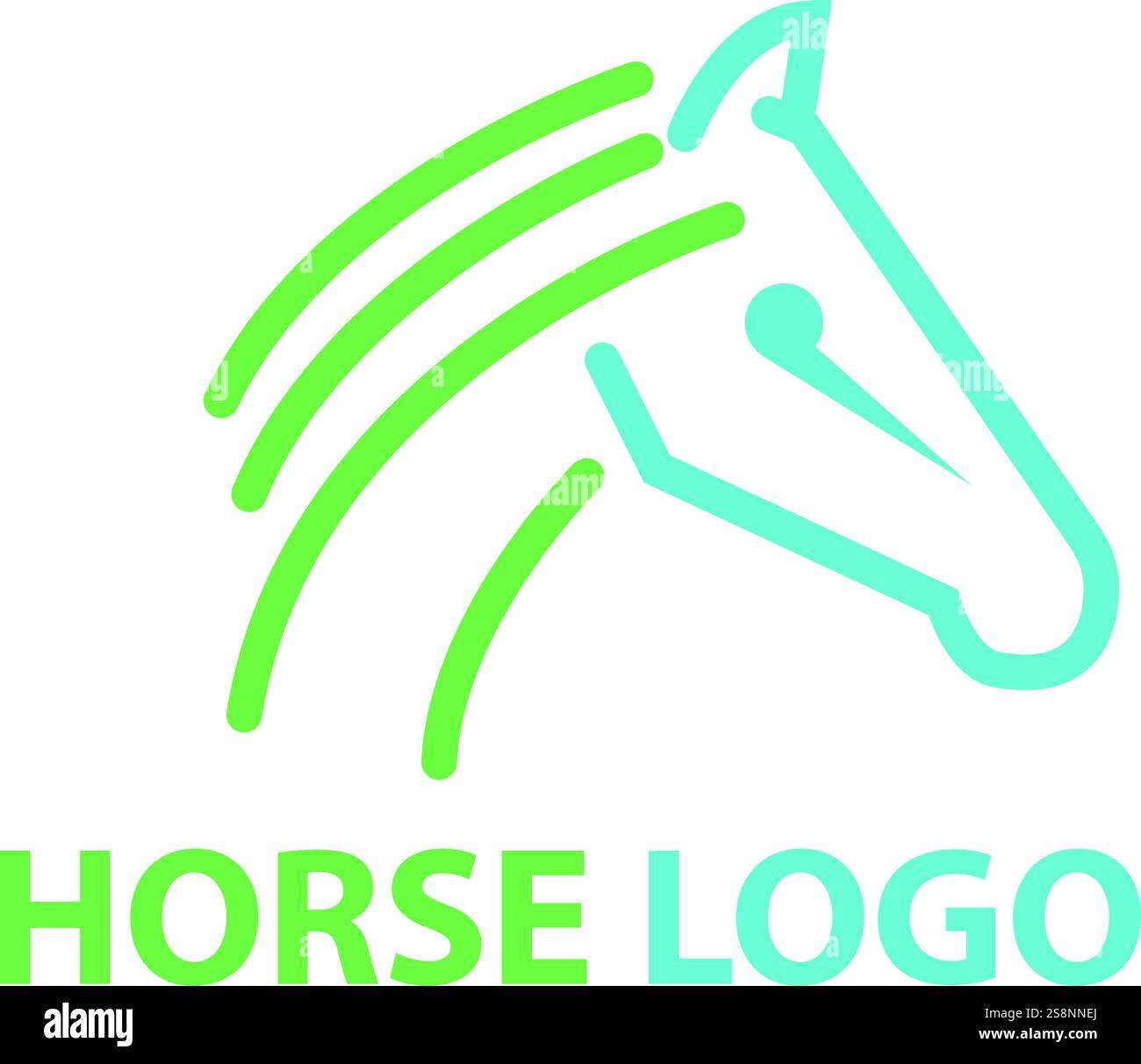 Simple horse logo design hi-res stock photography and images - Alamy