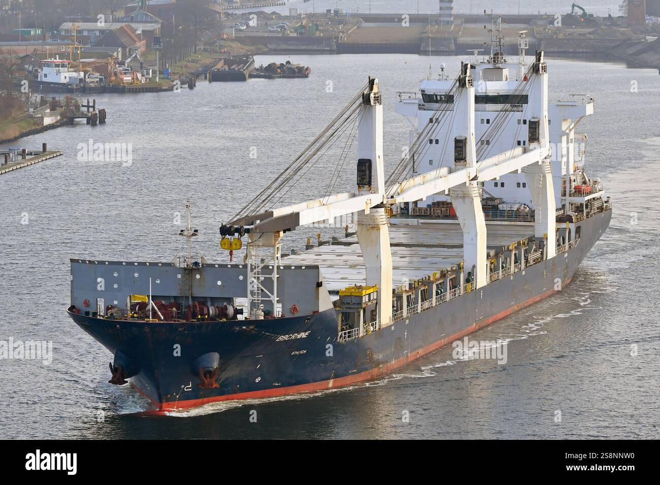 General Cargo Ship BBC RHINE at the KIel Canal Stock Photo - Alamy