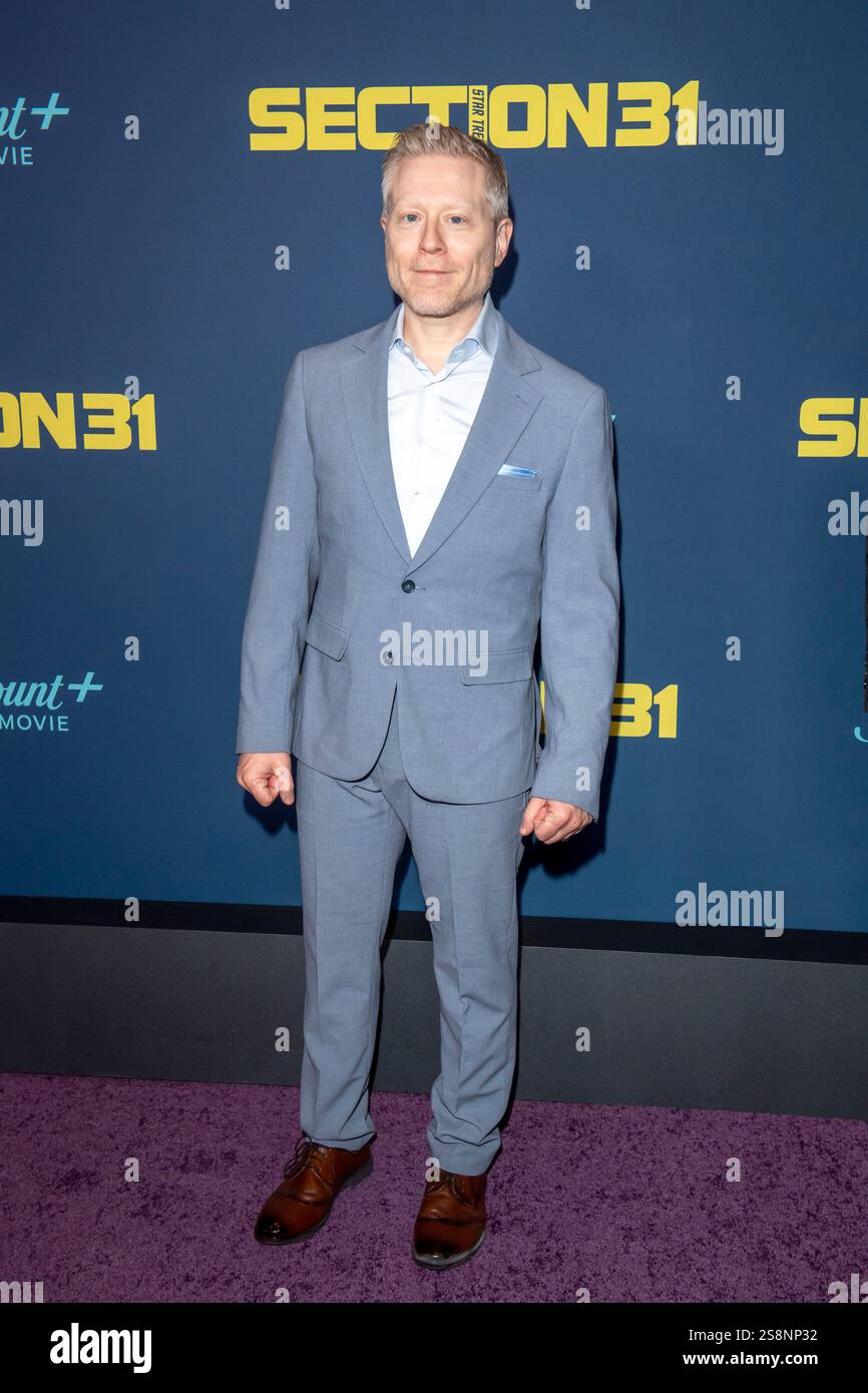 New York, United States. 22nd Jan, 2025. Anthony Rapp attends Paramount ...