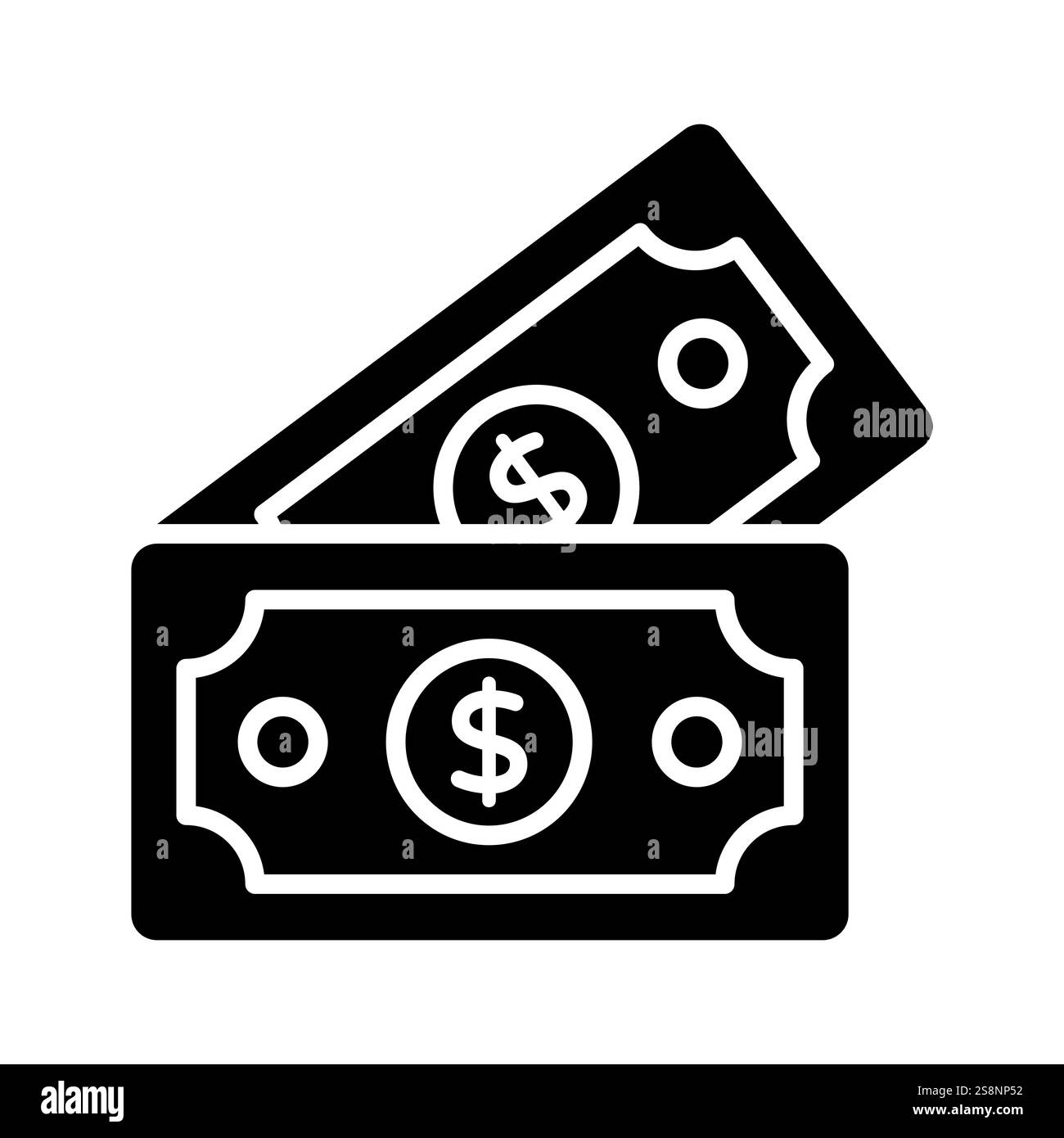 An icon of paper currency in modern style, well designed vector of ...