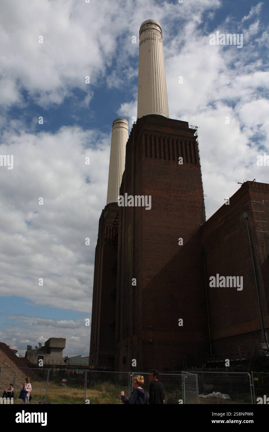 A selection of photos taken in 2008 of Battersea Power Station as it was in a derelict condition ...